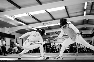 Three fencers - The Rob George Foundation